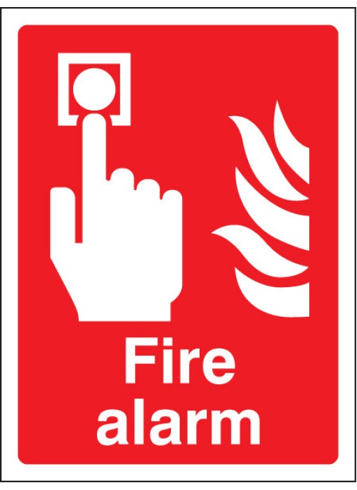 Fire Alarm Safety Sign