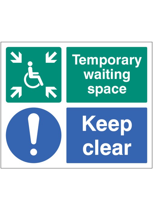 Temporary Waiting Space Keep Clear