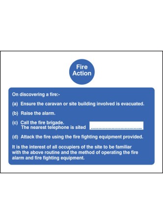 Fire Action - Caravan