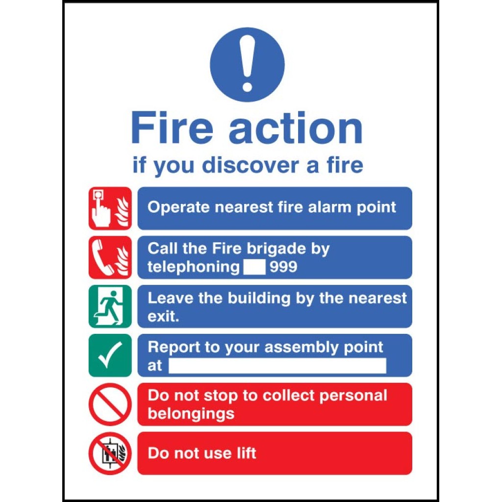 EEC Fire Action (manual Call 999) - Lift in Building
