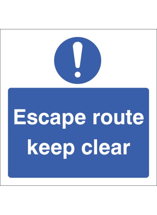 Escape Route Keep Clear