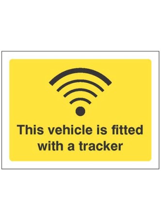 This Vehicle is Fitted with a Tracker