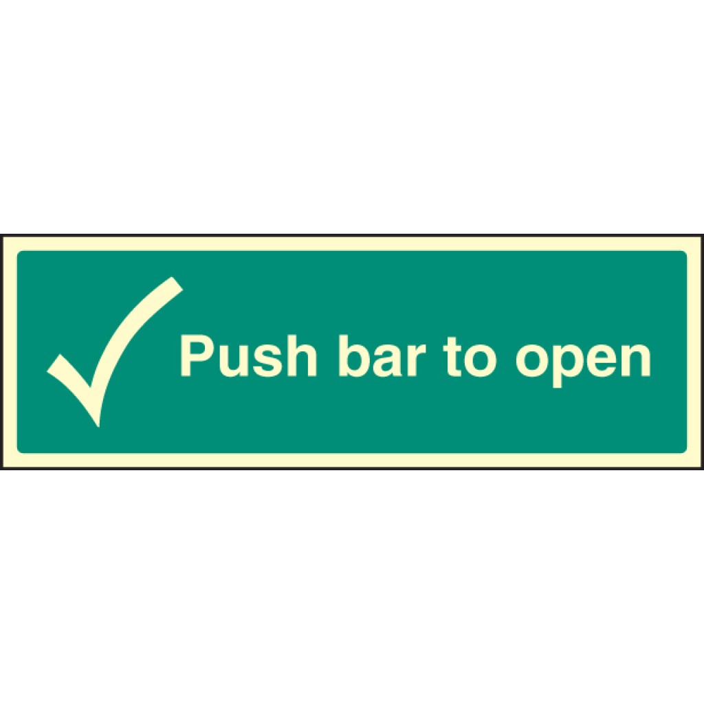 Push Bar to Open