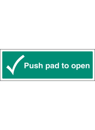 Push Pad to Open