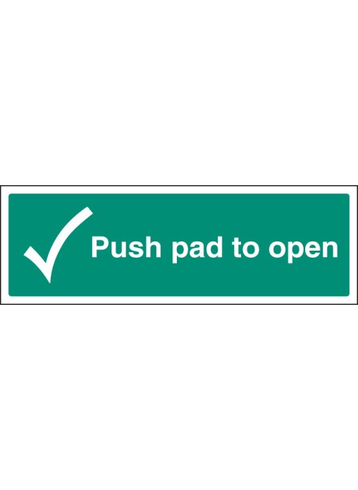 Push Pad to Open