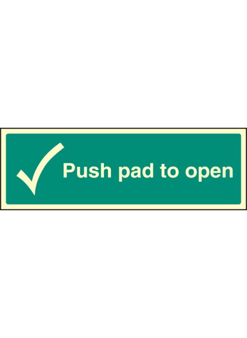 Push Pad to Open