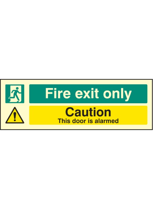 Fire Exit Only Caution - this Door Is Alarmed