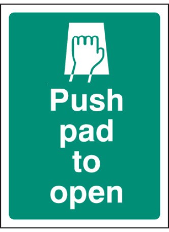 Push Pad to Open