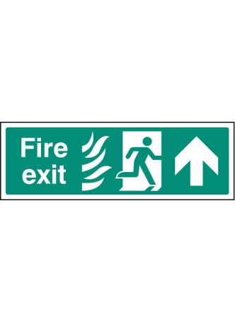 HTM Fire Exit - Arrow Up / Straight On