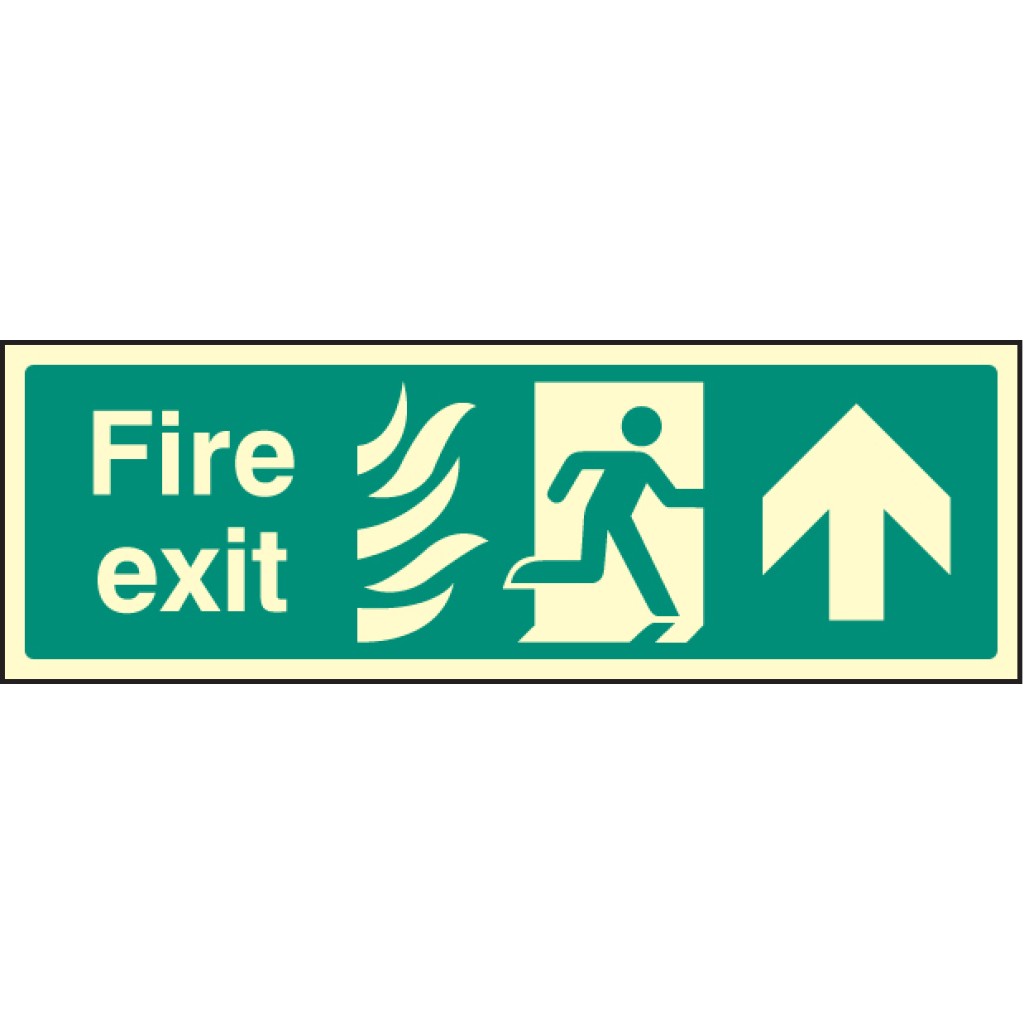 HTM Fire Exit - Arrow Up / Straight On