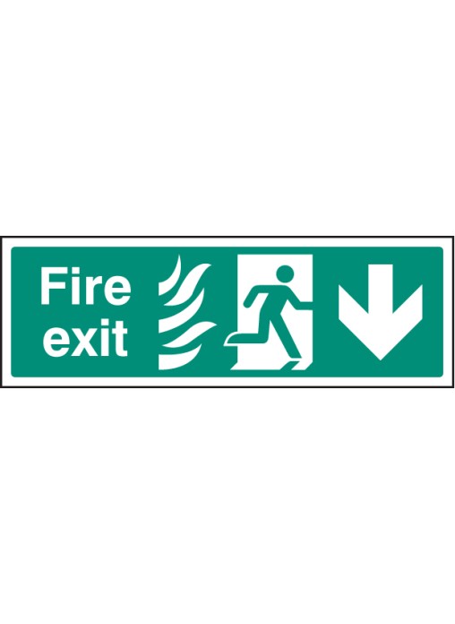 HTM Fire Exit - Arrow Down