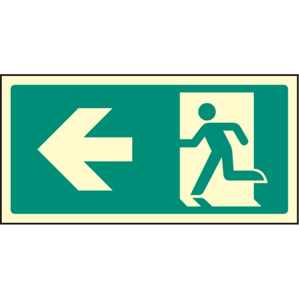 Intermediate Fire Exit Marker - Arrow Left