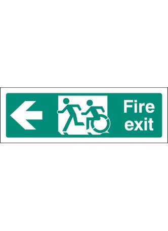 Inclusive Disabled Fire Exit Design - Arrow Left