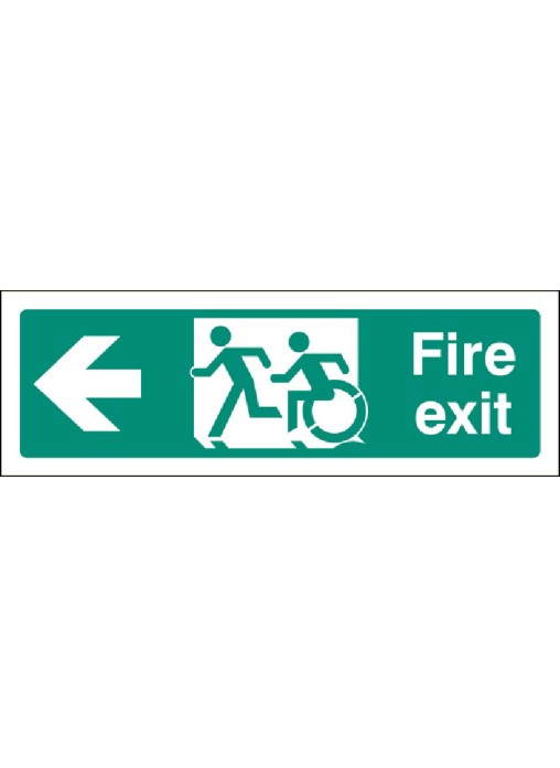 Inclusive Disabled Fire Exit Design - Arrow Left