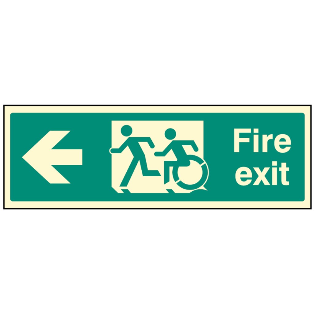 Inclusive Disabled Fire Exit Design - Arrow Left