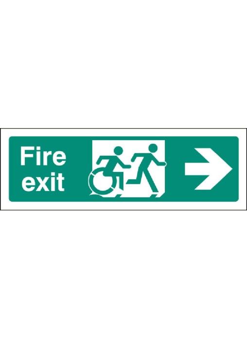 Inclusive Disabled Fire Exit Design - Arrow Right