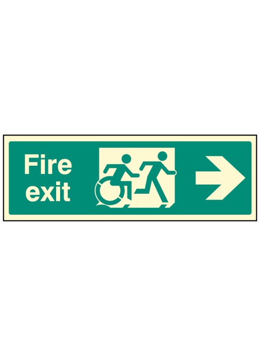 Inclusive Disabled Fire Exit Design - Arrow Right