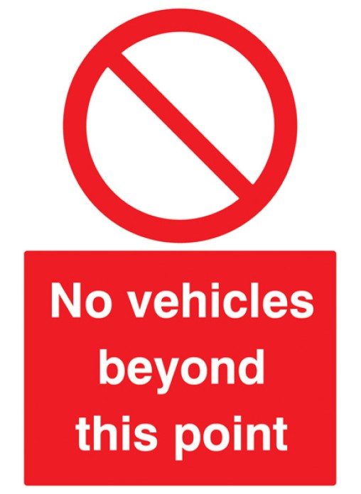 No Vehicles Beyond this Point