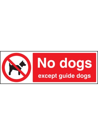 No Dogs Except Guide Dogs