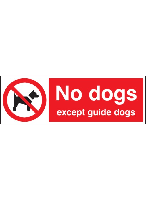 No Dogs Except Guide Dogs