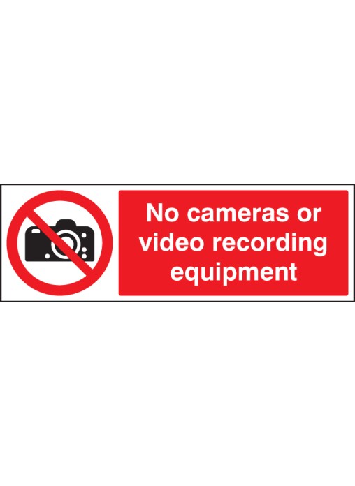 No Cameras Or Video Recording Equipment