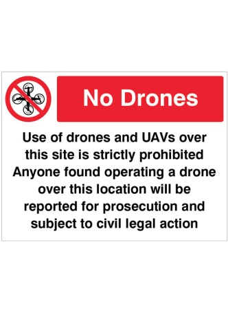 Drones Prohibited in this Area