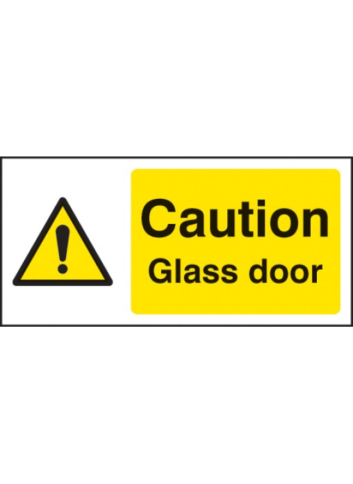 Caution - Glass Door