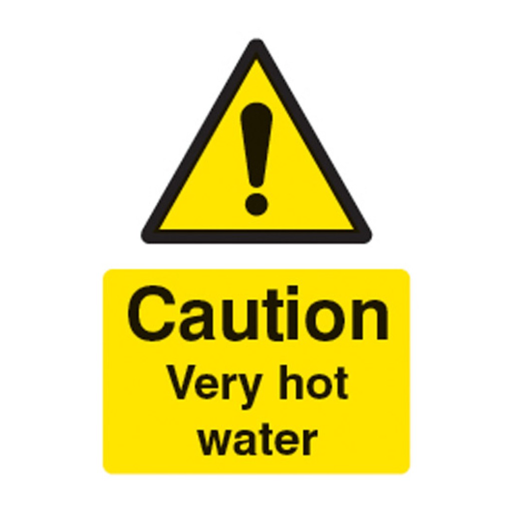 Caution - Very Hot Water