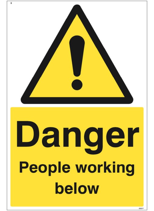Danger - People Working Below