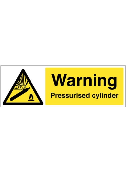Warning - Pressurised Cylinder