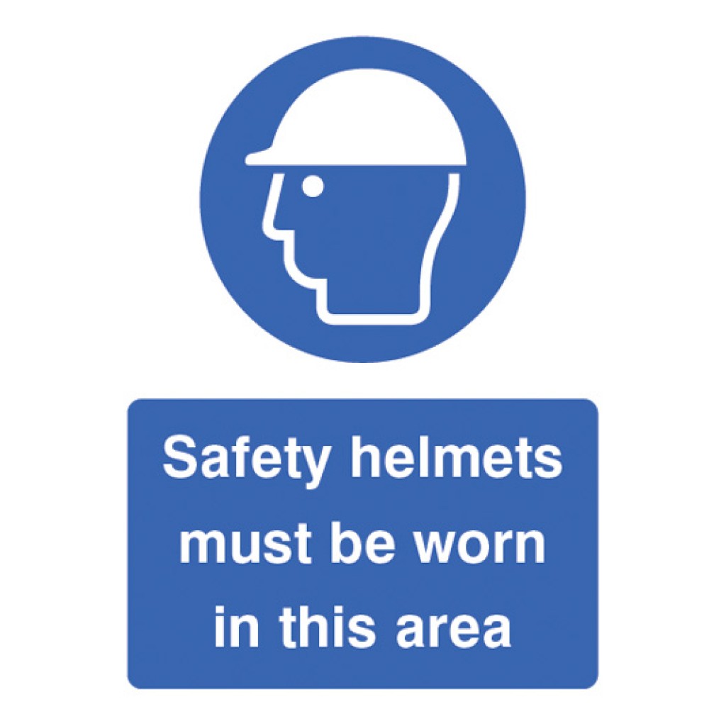 Safety Helmets Must be Worn in this Area