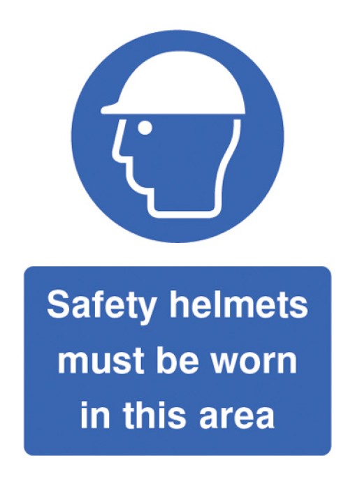 Safety Helmets Must be Worn in this Area