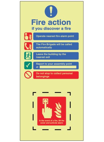 EasiFix Fire Action - in the event of a Fire - Lift the Cover and ...