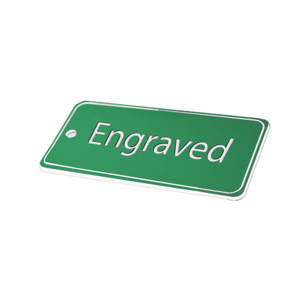 Green Key Fob - Rectangle