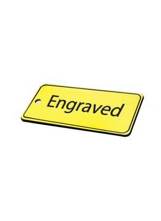 Yellow Key Fob - Rectangle