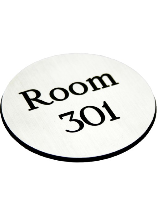 Brass Effect Engraved Sign with Adhesive Back
