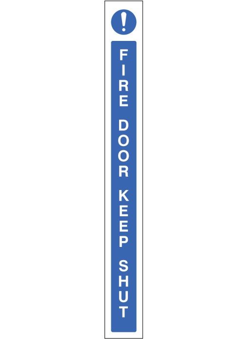 Fire Door Keep Shut - Door Edge Sign