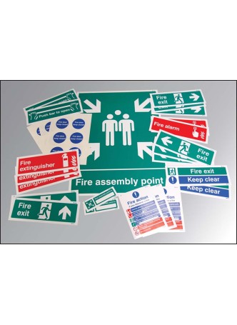 Fire Safety Signs Kit