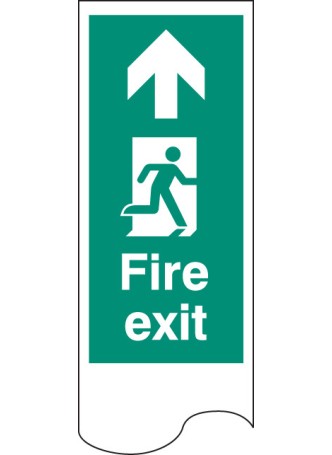 Door Plate - Fire Exit Straight On