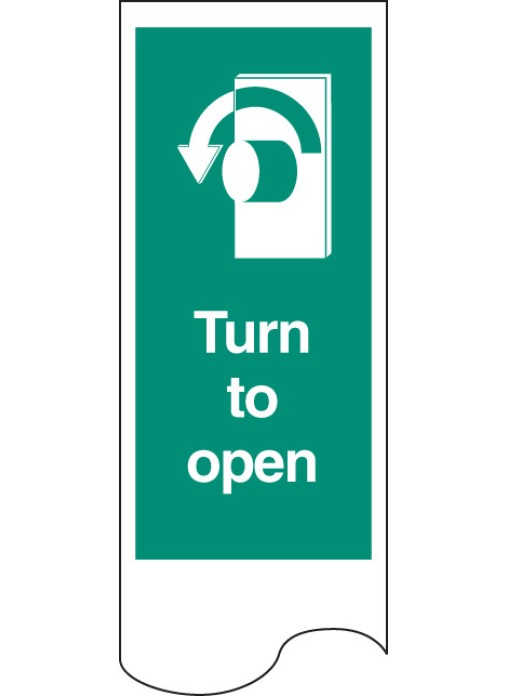 Door Plate - Turn to Open Left