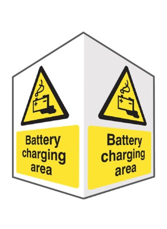 Battery Charging - Projecting Sign