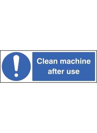 Clean Machine After Use