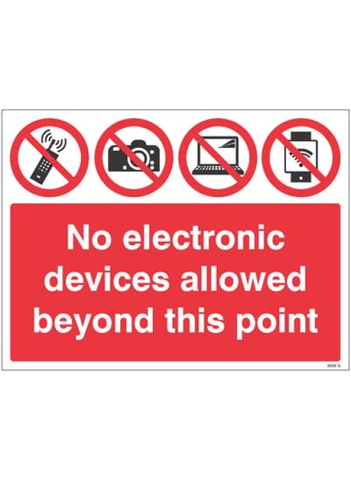 No Electronic Devices Allowed Beyond this Point