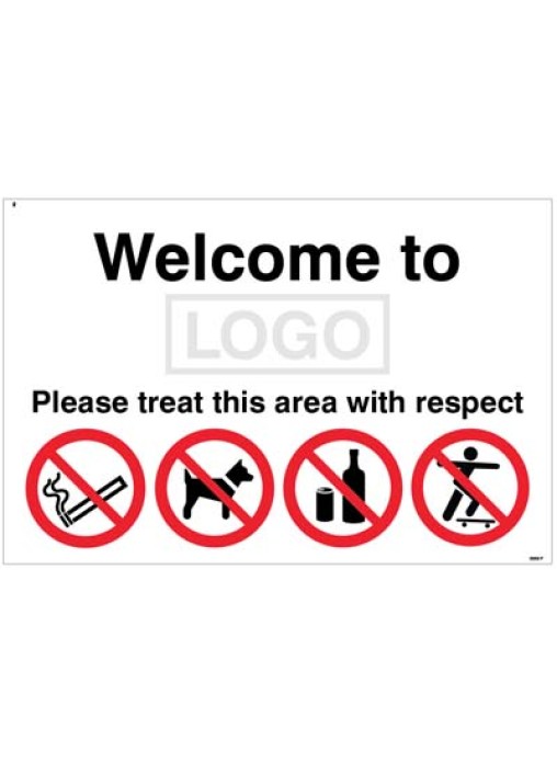 Welcome to (Logo) Please Treat this Area with Respect