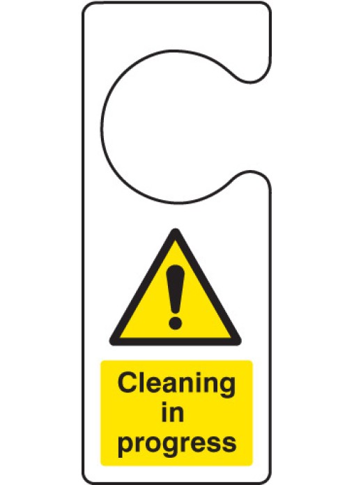 Cleaning in Progress - Door Hanger