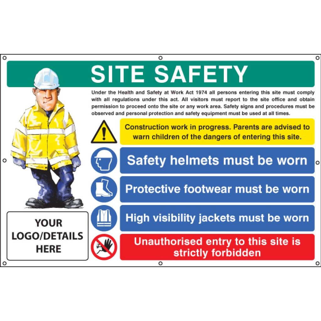 Site Safety - Hard Hat - Vest and Boots