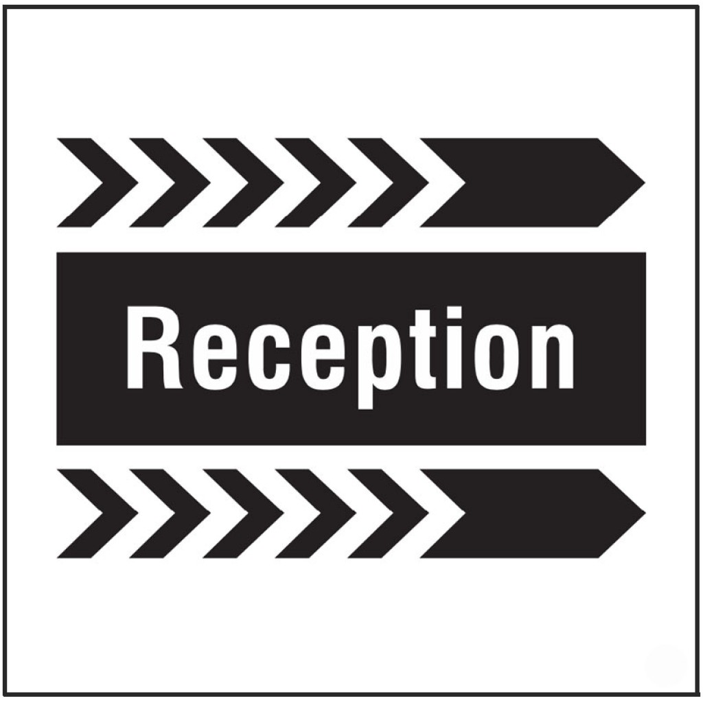Reception - Arrow Right - Site Saver Sign