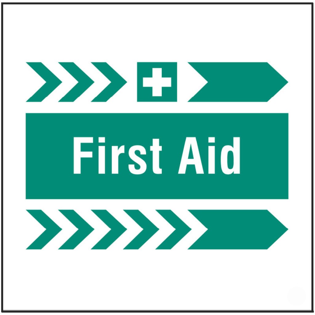 First Aid - Arrow Right - Site Saver Sign