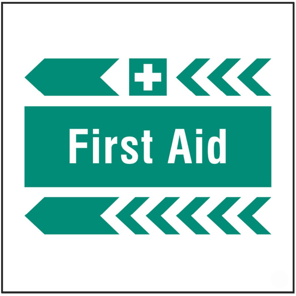 First Aid - Arrow Left - Site Saver Sign