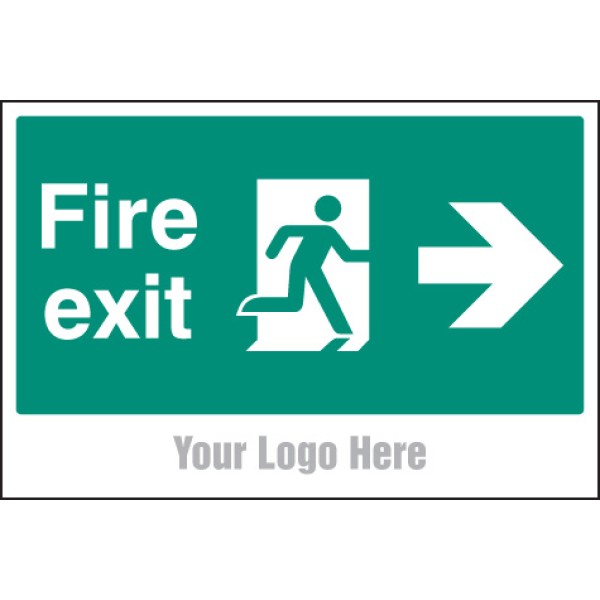 Fire Exit - Arrow Right - Site Saver